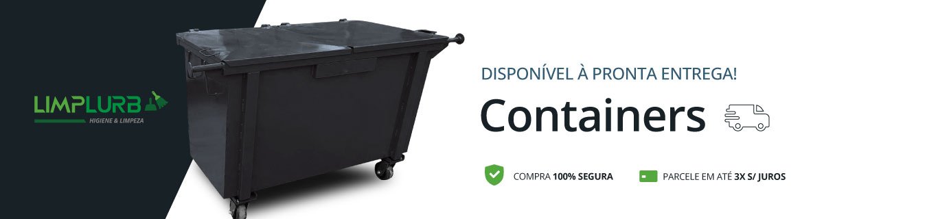 Container Metálico | 800 à 1600 Litros | Limplurb